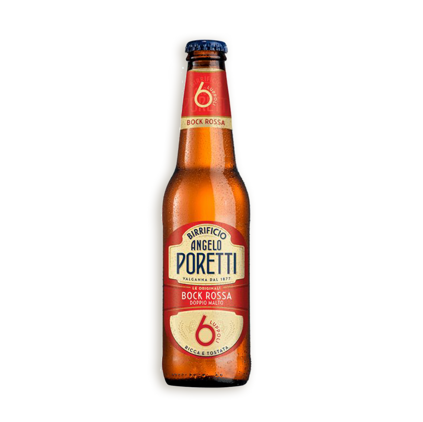 Birra poretti 6 luppoli bock rossa 7º | CBG